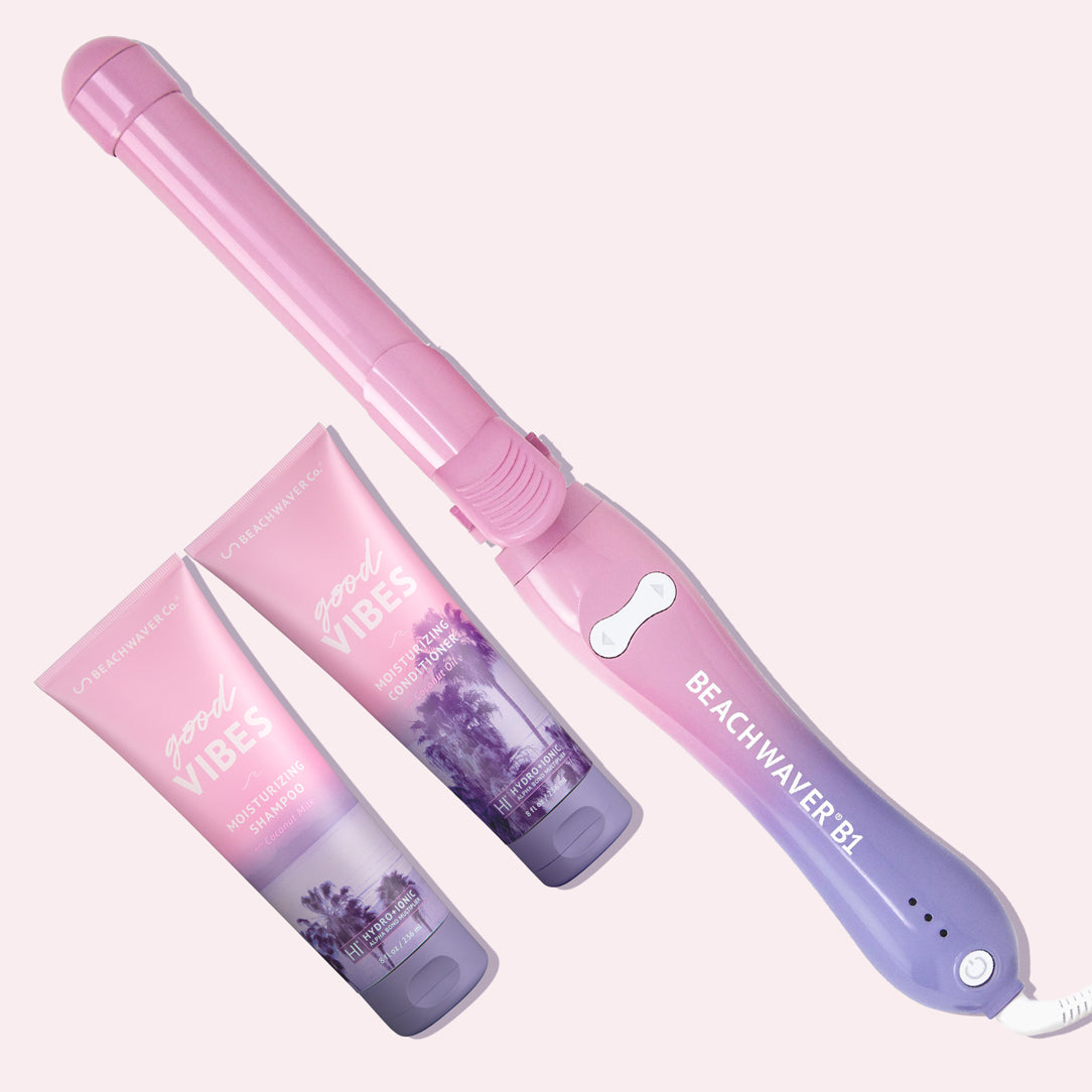 Pink Sunset Good Vibes – The Beachwaver Co.